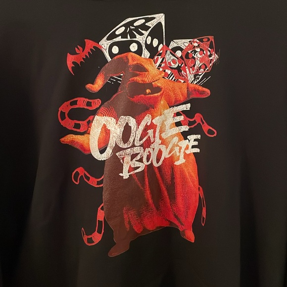 Disney | Sweaters | Disney Oogie Boogie Hoodie Black From Nightmare ...
